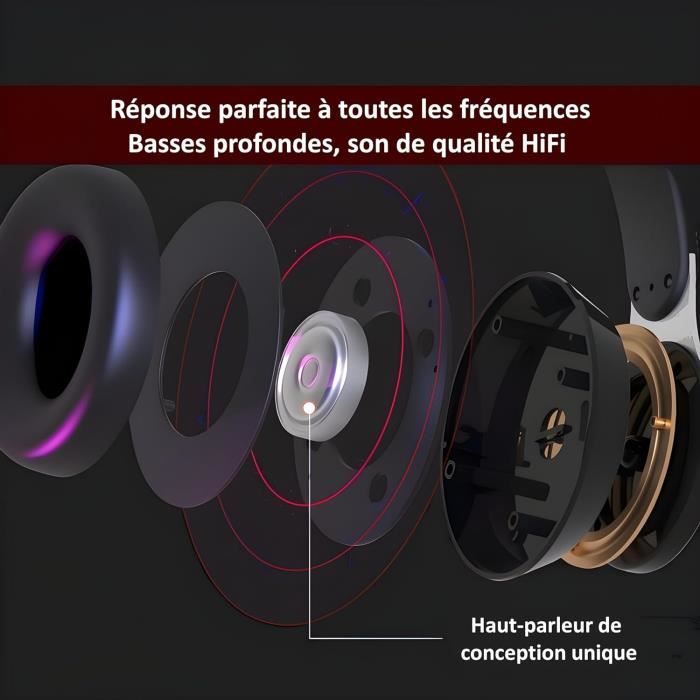 Ecouteurs Bluetooth sans Fil, Waterproof, réduction de Bruit, Casque ...