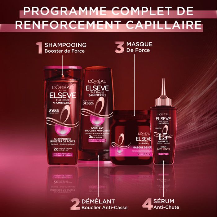 L'Oréal Paris Elseve Full Resist Cure 3 Sérums Anti-Chute de cheveux ...