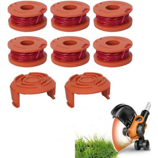 Bobine de rechange pour coupe-bordures, outil Vogueing pour ligne d'herbe + tête de couverture ...
