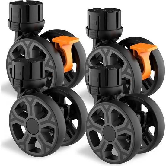 LIWI-4 Roues de Rotation Robustes Amovibles à 360° 99lb(45kg) Capacité ...