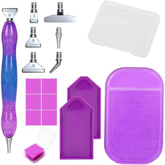 Stylo Peinture Diamant 5D Kit Diamond Painting Accesoire Avec 6 Forets ...