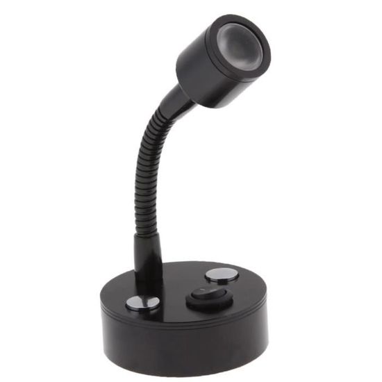 Bateau Rv 12v 1w Led Chevet Liseuse Murale Surface Noir HILABEE2 ...