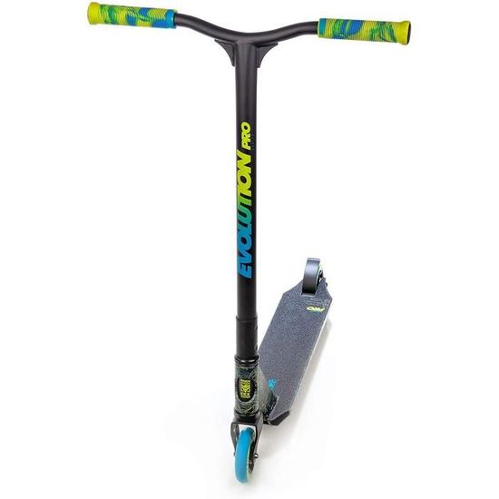 Trottinette freestyle RAVEN Evolution PRO 110mm - Bleu/Lime - Pour ...