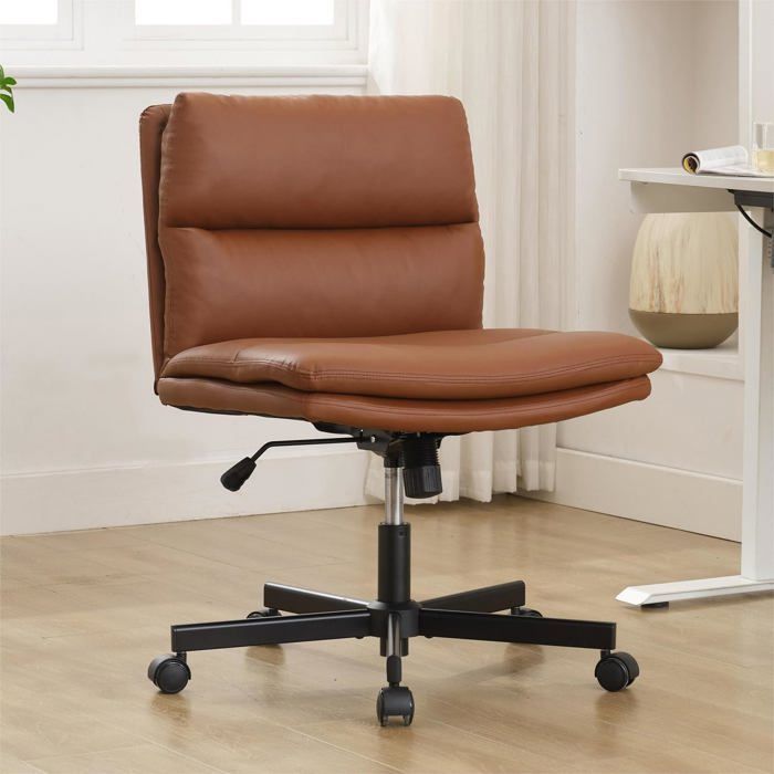 GOOBUY Chaise de Bureau sans Accoudoirs, Fauteuil Bureau avec Assise ...