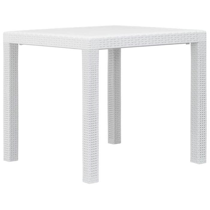Table de jardin - UU - Table de patio - Blanc 79x7 Table de jardin ...