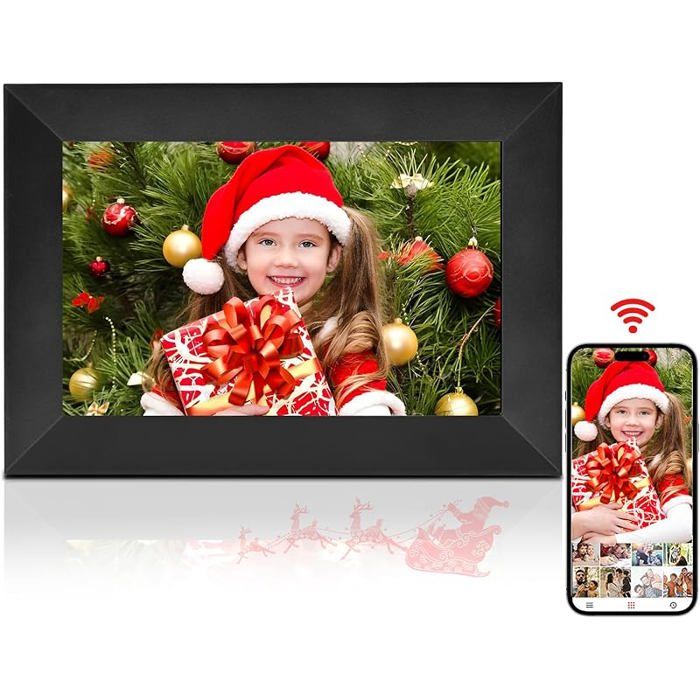 Cadre photo numérique WiFi 10 pouces haute résolution 1920x1200 ...