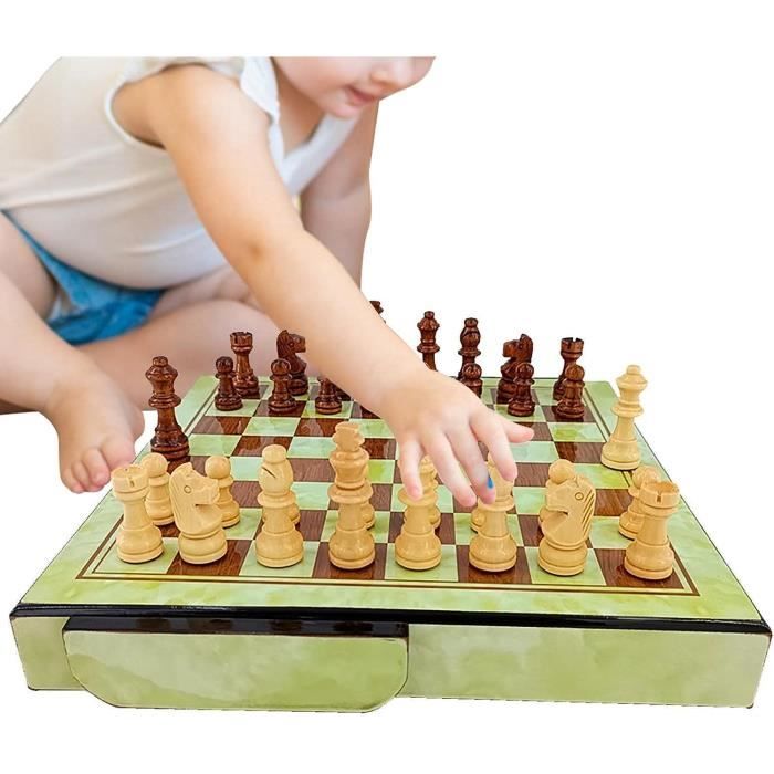 Jeu D'Échecs En Bois Pour Les Enfants De 8 Ans Et Plus, Jeu D'Échecs ...