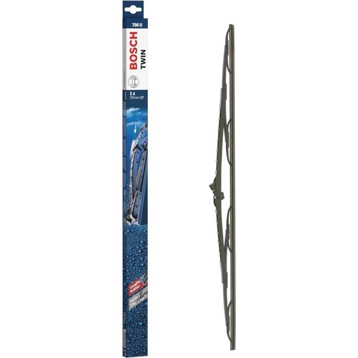 Balai d'essuie–glace Conventionnel Twin 700U, Longueur : 700mm – 1 Balai avant.[Z401 ...
