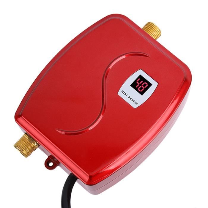 Dioche Chauffe-eau 220V 3800W Mini chauffe-eau instantané électrique sans réservoir Salle de ...