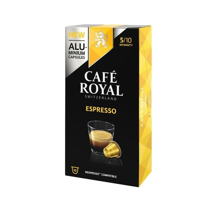 CAFE ROYAL Espresso Café capsules - les 10 capsules - 50 g - Cdiscount ...
