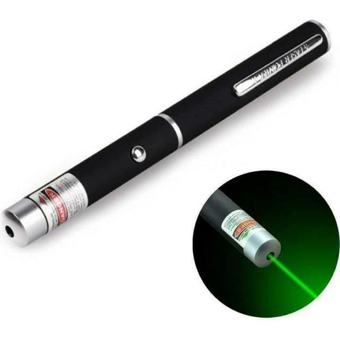 GD02335-Stylo Pointeur Laser Vert Puissant 10KM Lazer Pointer Green 1mW ...