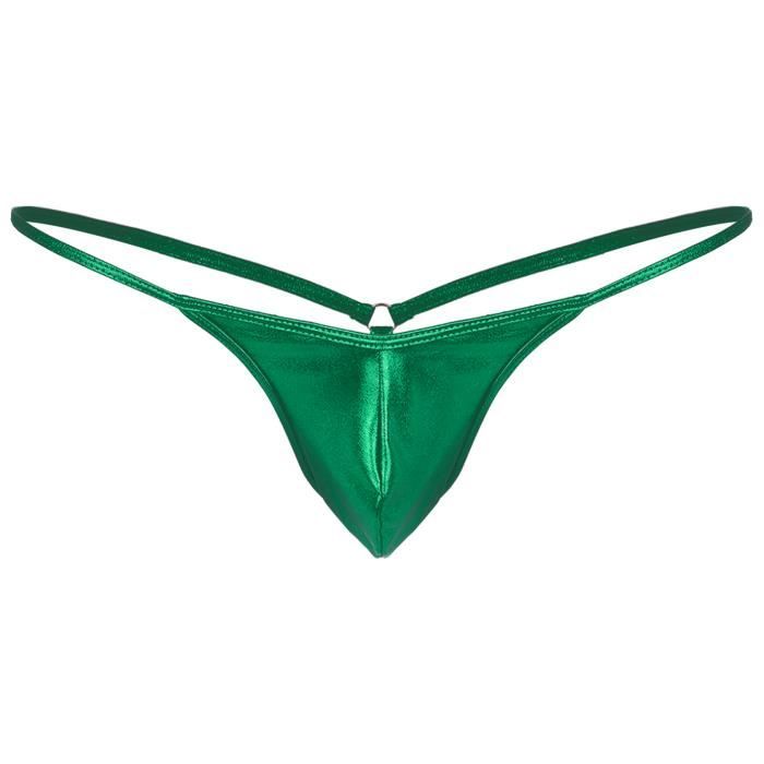 YONGHS String Homme Sexy Métallique Brillant G-string T-back Tanga ...