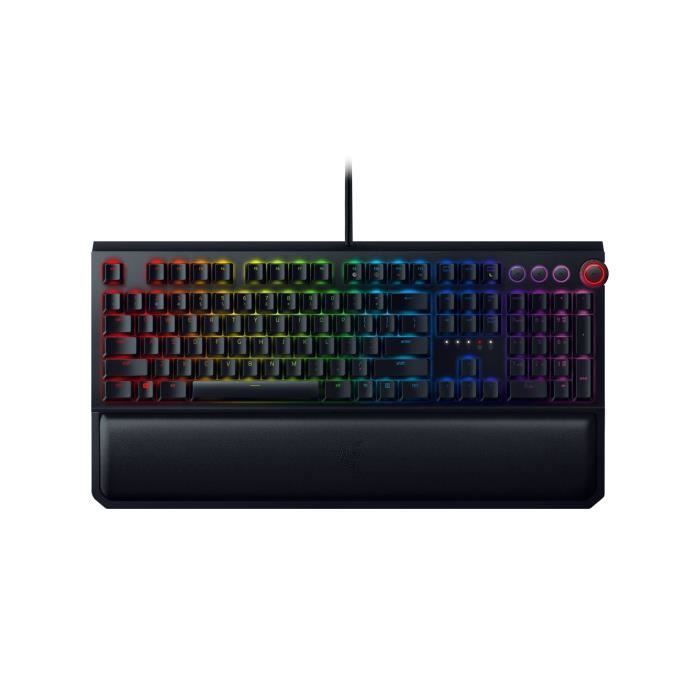 Razer Blackwidow Elite Mech Jouer Clavier (US) w Wrist Rest Vert Switch ...