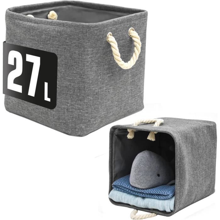 Lot De 2 Boîtes De Rangement 30X30X30-Compatible Avec Ikea Kallax-Cube ...