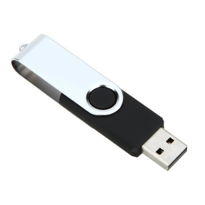 Cle USB 2.0 Noir Flash U Disque Modele 8G Haute Vitesse Rotation ...