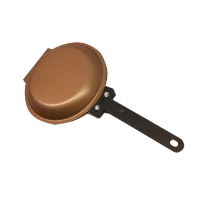 Home Double-Sided Frying Pan with Heat-Resistant Handle Kitchen Tools ...