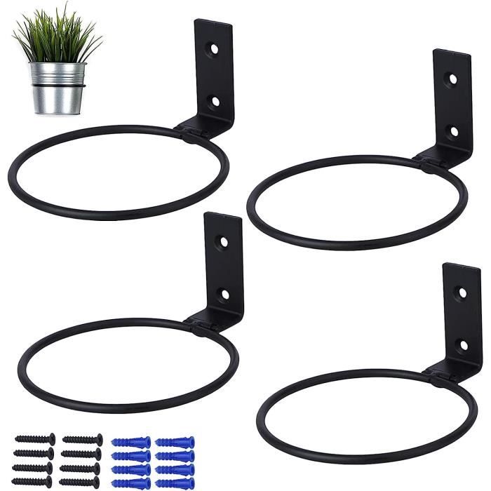 GZhaimai 4 PCS Supports Muraux pour Pot de Fleurs, Support Jardinière ...