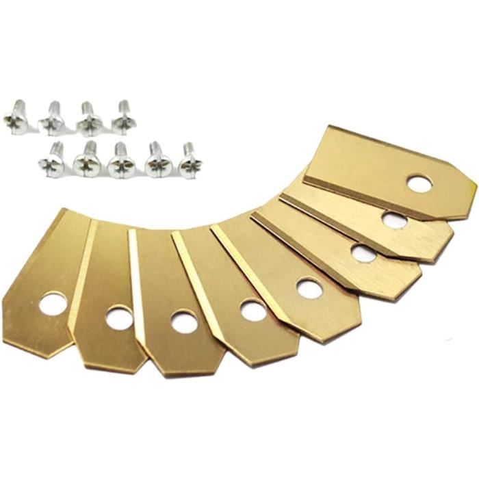 Remplacement De Lame De Tondeuse À Gazon En Acier Inoxydable Enduit De Titane De 0,75 Mm ...