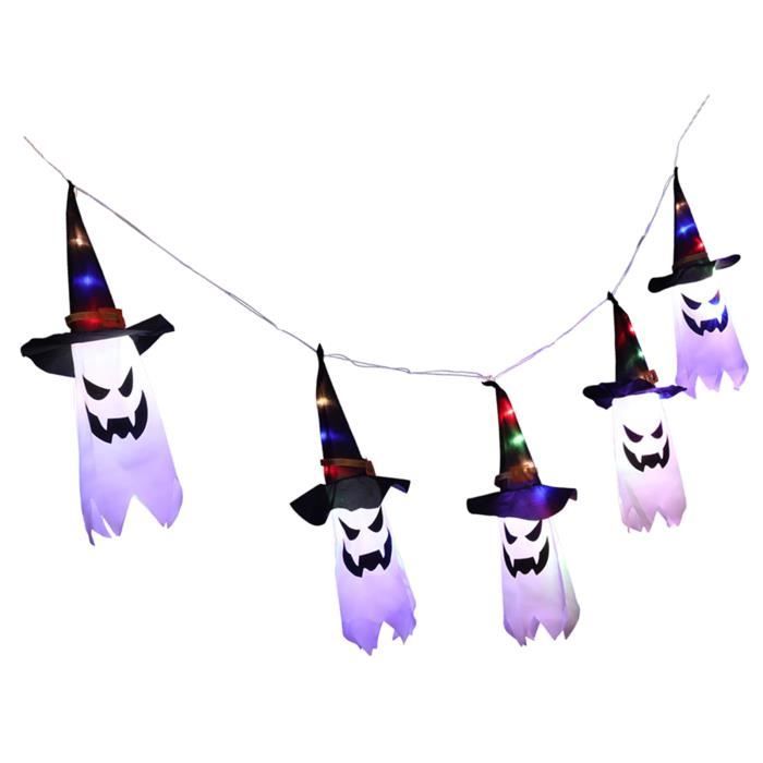 LED Wizard Hat String Lights Lampe Halloween Yard Hanging Decor Dark ...