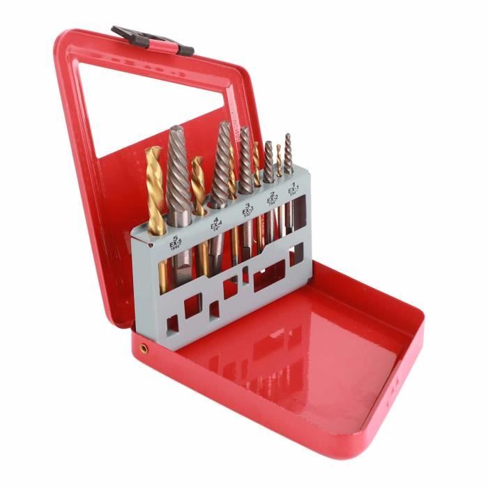 YOSOO - Foret pour gaucher Kit de forets - Boîtier en métal plaqué ...