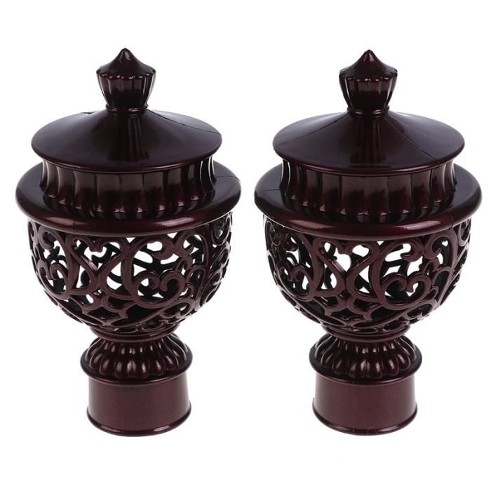 TRINGLE - EMBOUT TRINGLE,1--Bonnets de tringle à rideau en plastique ...