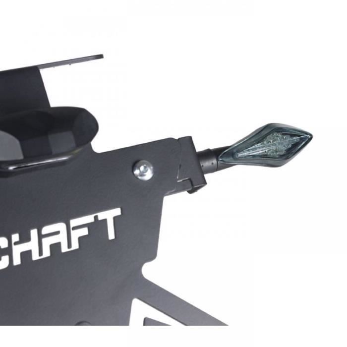 Paire de Clignotant Led HUNTER Noir mat fumé Chaft pour moto YAMAHA ...