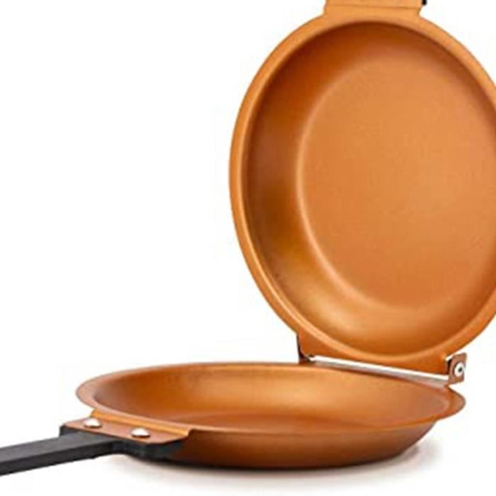 Home Double-Sided Frying Pan with Heat-Resistant Handle Kitchen Tools ...