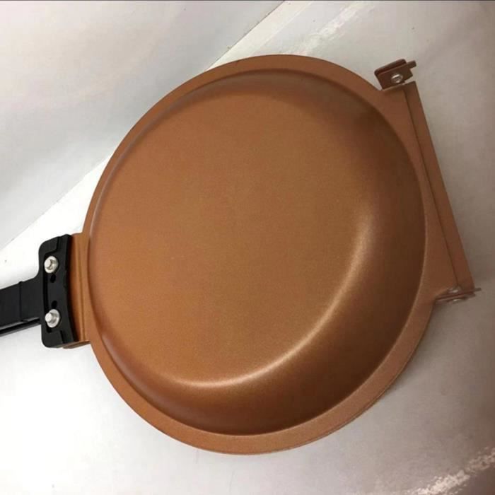 Home Double-Sided Frying Pan with Heat-Resistant Handle Kitchen Tools ...