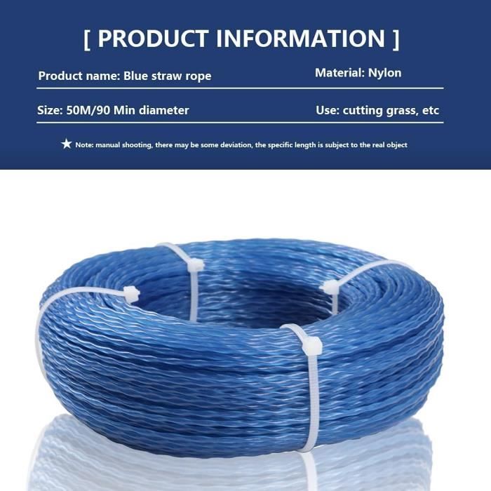 Fil Coupe Bordures Nylon Ligne Débroussailleuse Universel DIY Bobine ...