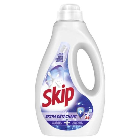 Skip Lessive Liquide Extra Détachant 1,53L - Cdiscount Electroménager