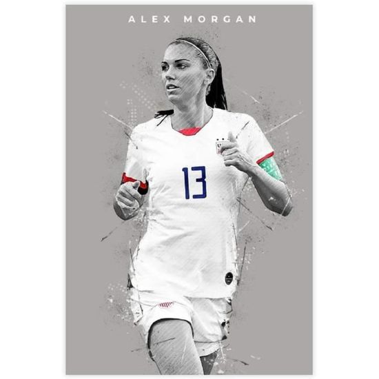Alex Morgan Poster De Football Sur Toile Pour Décoration Murale De ...