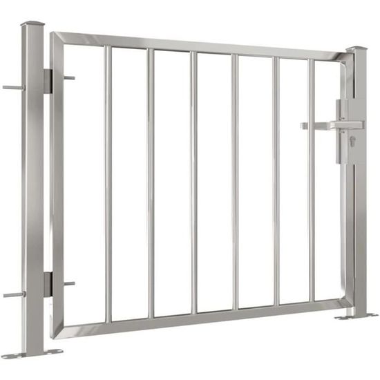 Portail de Jardin Portillon de Terrasse Porte de Patio Barrière de ...