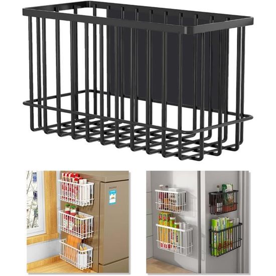 Organiseur Magnétique Pour Réfrigérateur - Panier De Cuisine En Métal ...