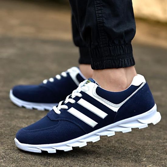 Baskets Chaussures Homme Bleu Bleu - Cdiscount Chaussures