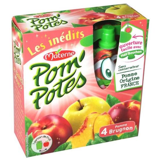 Pom'Potes - Pom'Potes Pommes Brugnon - Achat / Vente compote dessert ...