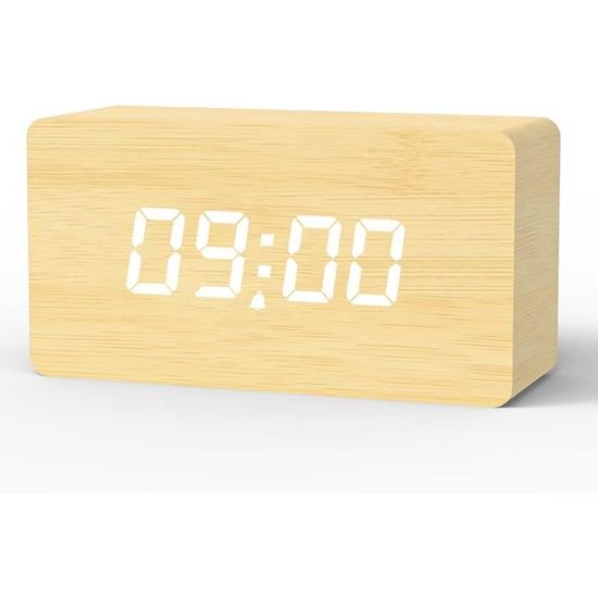 Réveil Numérique, Réveil Rechargeable Par Usb, Led Horloge Numérique ...