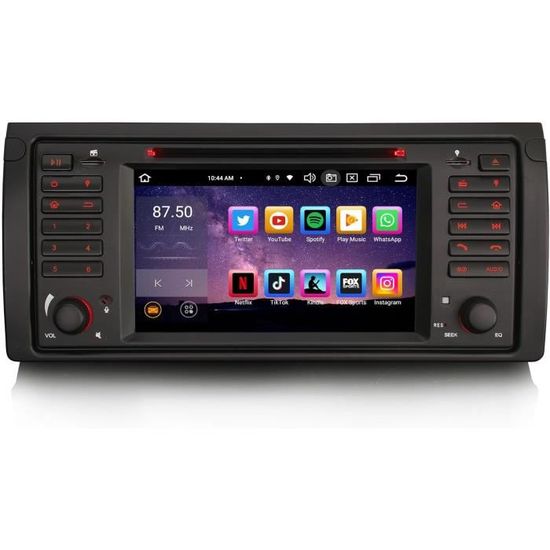 8 Cœurs Android 12 Autoradio Gps Stéréo Pour Bmw X5 E53 Soutien 7 ...
