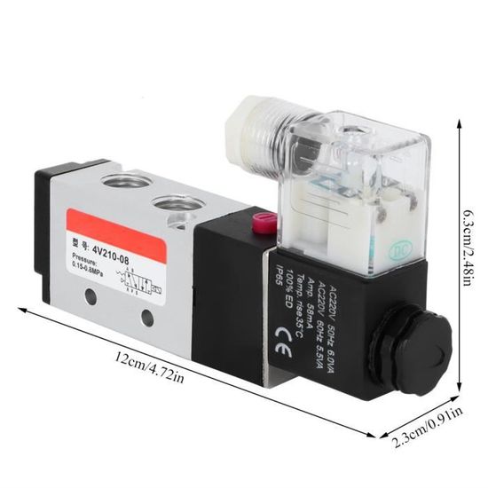 Électrovanne électrique électrovanne pneumatique (220V Rose)Gedourain ...