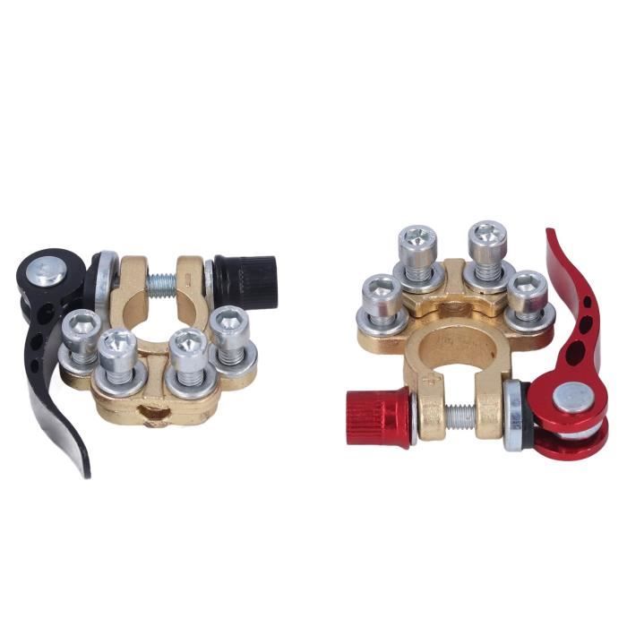 Akozon Connecteur de borne de batterie de voiture à dégagement rapide 2 pièces Kit de connecteur ...