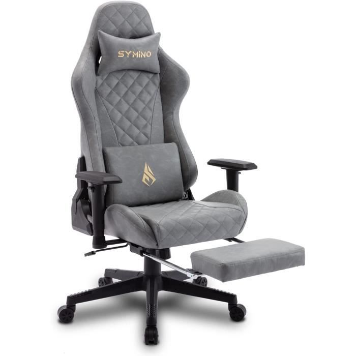Chaise Gaming Fauteuil de Course Fauteuil de Bureau Ergonomique avec ...