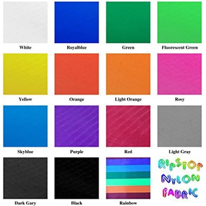 Cerf-Volant 2M X 1.5M 40D Ripstop Nylon Cerf-Volant Tissu Prédécoupé ...