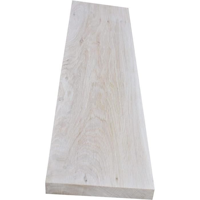 Étagère Murale - Chêne Massif Naturel - Planche Épaisse 60x25cm ...