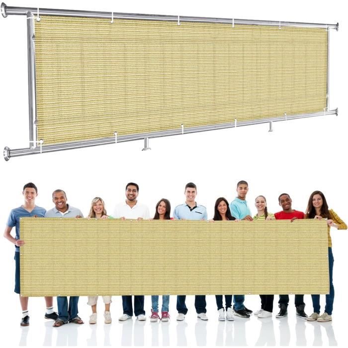 Brise-Vue Pour Balcon 115 X 250 Cm Toile De Balcon, Ecran De Protection ...