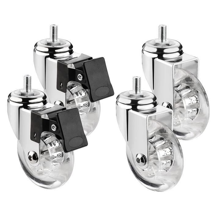 Roulettes Rotatives À 360°, Roulettes À Tige Pivotante De 35 Mm ...