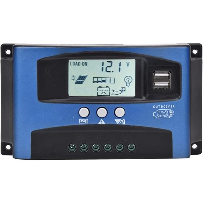 Contrôleur de Charge Solaire MTTP 12 V-24 V 30-100A MPPT régulateur de Panneau Solaire Suivi de ...