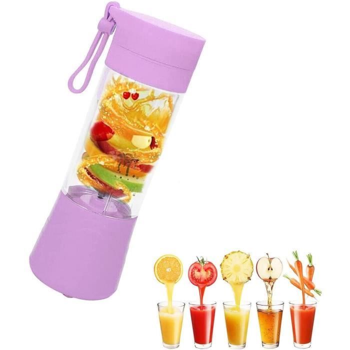 Blender Portable-Mixeur De Fruits Électrique-Mixeur De Jus Usb, 380Ml ...