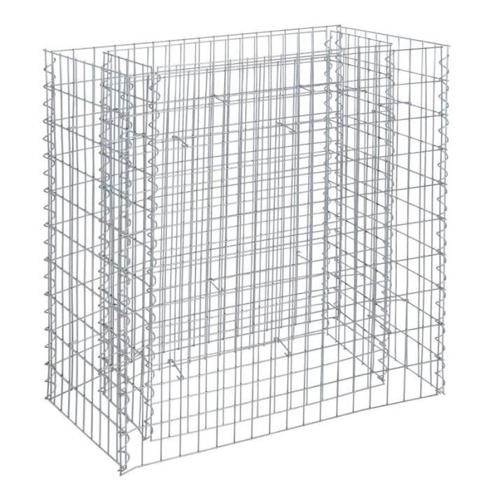 Jardinière surélevée gabion 360x50x100 cm Corbeille à plante grillage ...