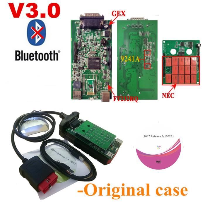 2020.23 with keygen - V3 Original No BT - Scanner OBD2 doré VD DS150E ...