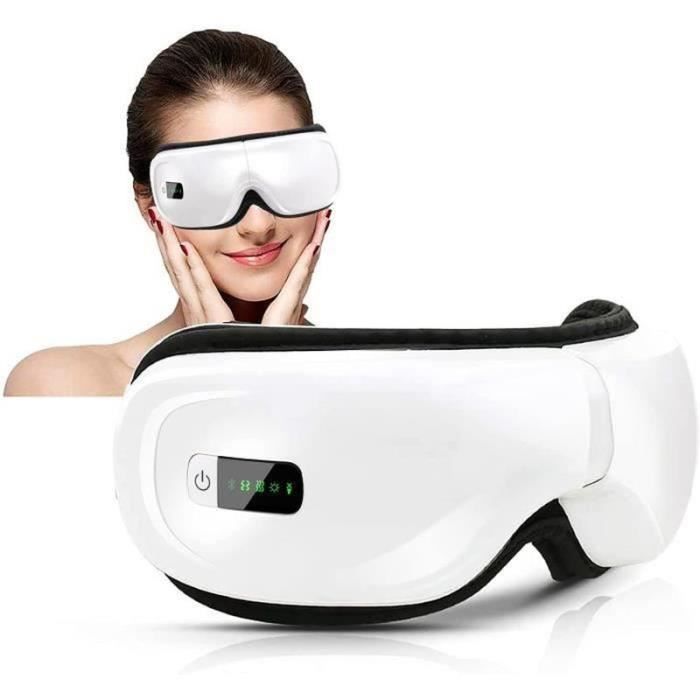 Masseur oculaire compression d'air Bluetooth masseur de temple oculaire ...