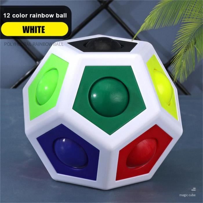 Hexagonal Cube Rainbow Ball Puzzles Football Cube Educational Learning ...